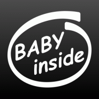 Sticker met Baby inside - Babystickers | Stickers JL-Design AD238