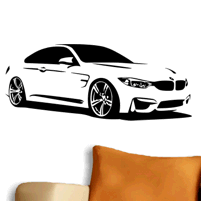 Muurstickers - Bmw M4 - Voertuigen | Stickers JL-Design MD468